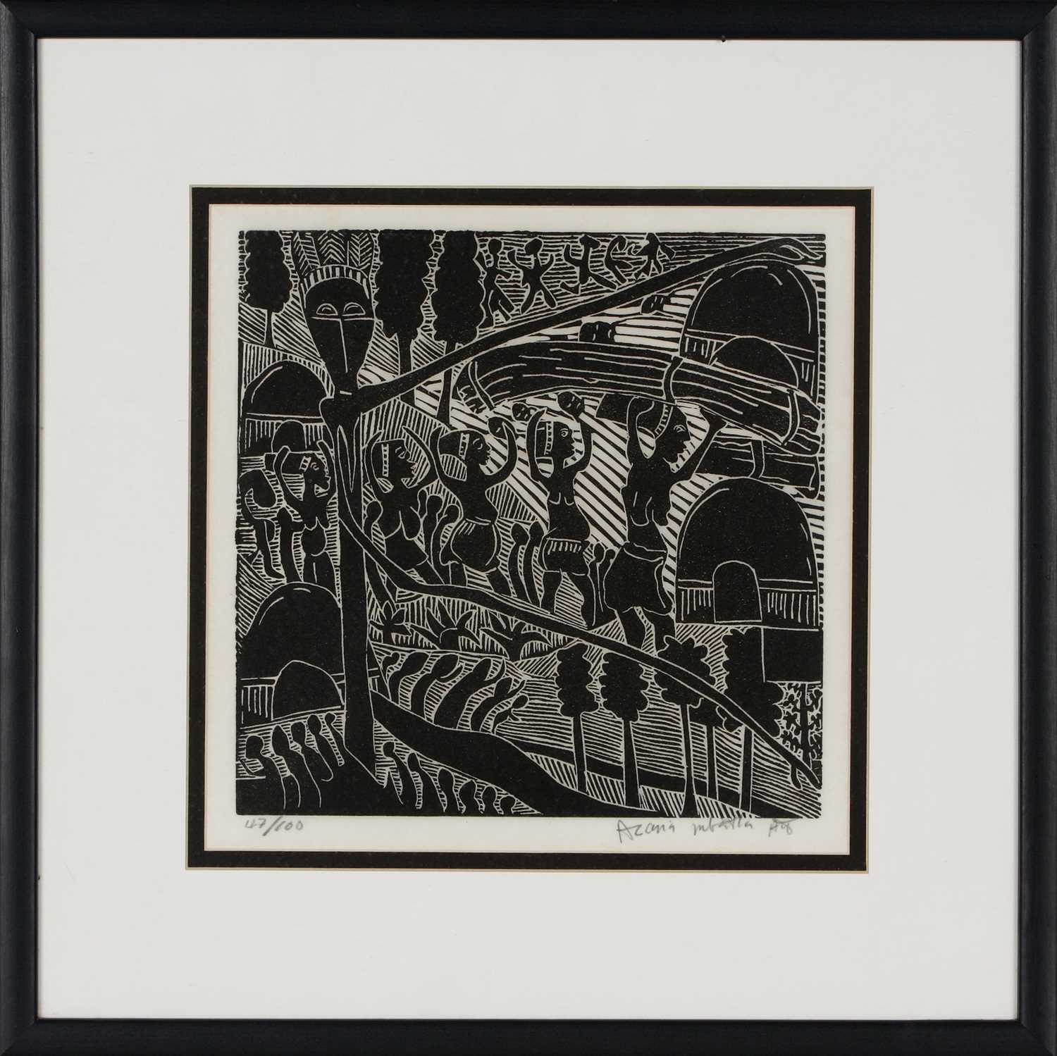 Lot 85 - Azaria Mbatha (South Africa 1941-2018)