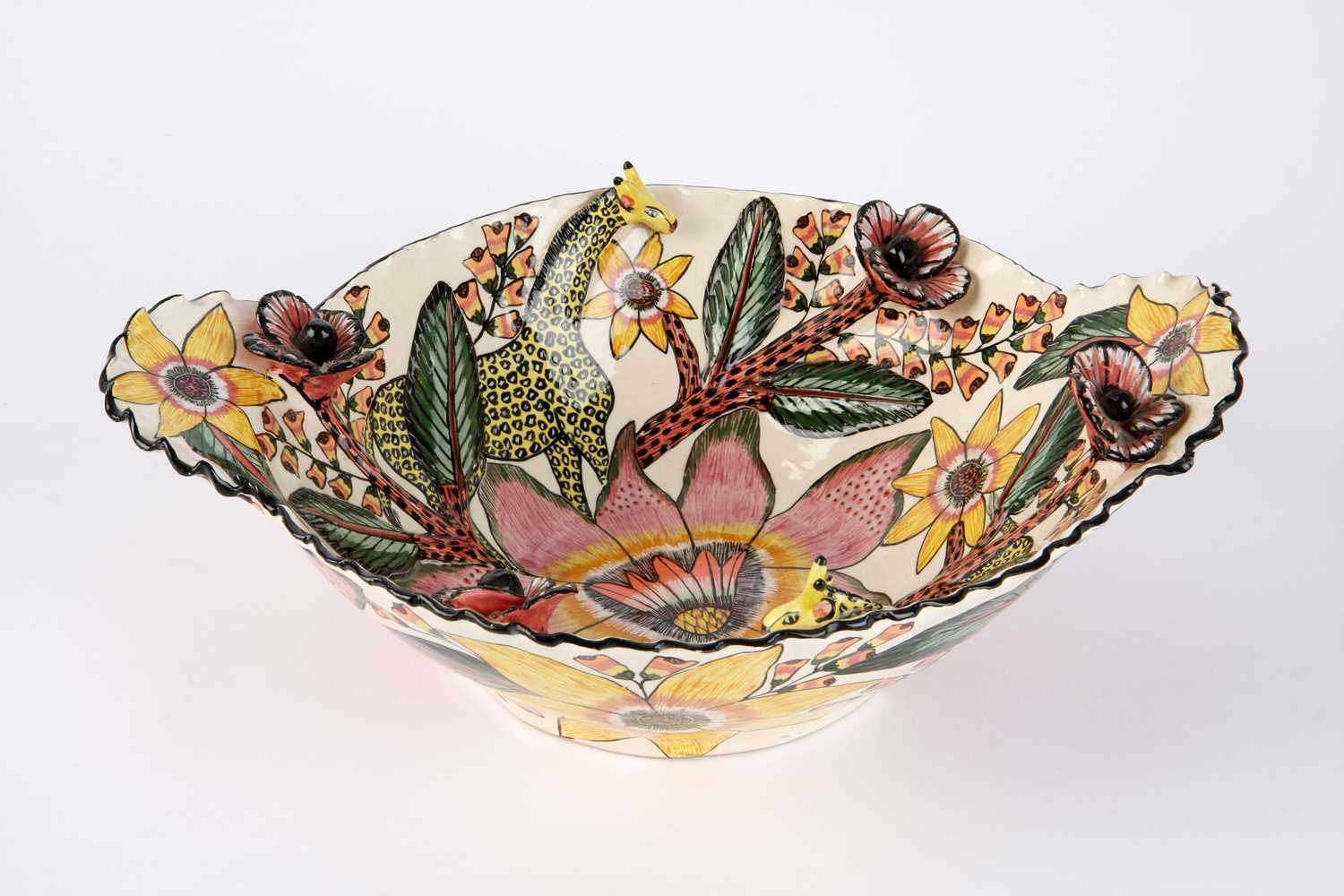 Lot 38 - Ardmore Ceramic Studio,Giraffe and foliage
